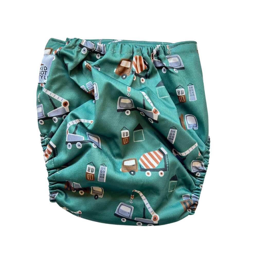 Under Construction Pocket Reusable Nappy - Kid Got Style Nappies